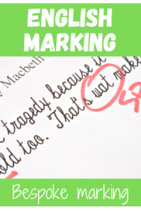 Bespoke Marking – English – Tutor Led Learning